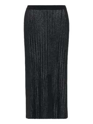 MAISON MARGIELA Maison Margiela Ribbed Knit Midi Skirt