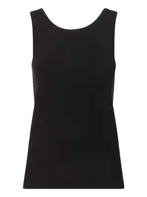 THE ROW Rib Knitted Vest - Black