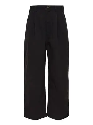Comme Des Garçons Pleated Straight Leg Trousers - Black