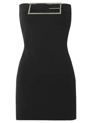 16Arlington Strapless Mini Dress With Crystal Embellishment - Black