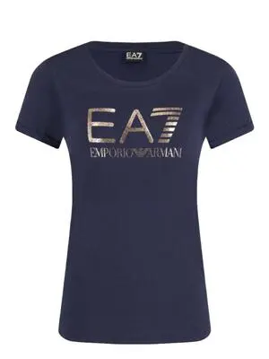 EA7 Short-sleeve T-shirt With Round Neck - Black