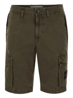 Stone Island Stone Island Compass Patch Bermuda Shorts Military Green