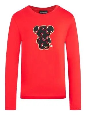 Emporio Armani Long Sleeve T-shirt - Red