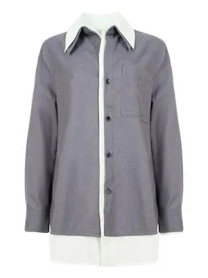 Bottega Veneta Double Layered Shirt - Gray