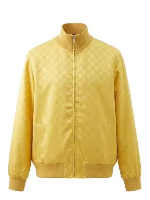 Gucci Monogrammed Zip-up Jacket - Yellow