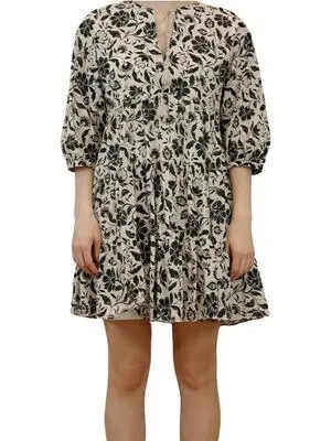 IBLUES IBlues Printed Floral Ruffled Dress