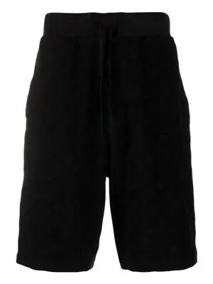 AMBUSH Monogram Drawstring Bermuda Shorts - Black