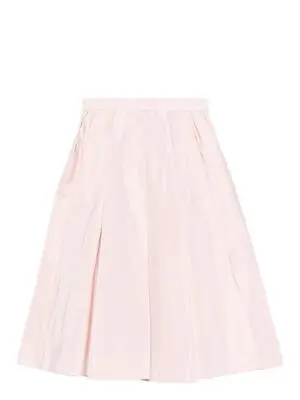 Prada Pleated Midi Skirt - Snow Pink