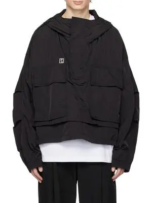 WOOYOUNGMI Spliced Casual Jacket - Black