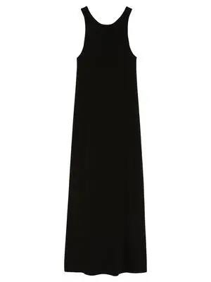 Max Mara Pompei Crewneck Sleeveless Maxi Dress - Black