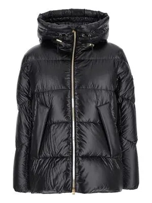 TATRAS Long-sleeved Hooded Down Jacket - Black