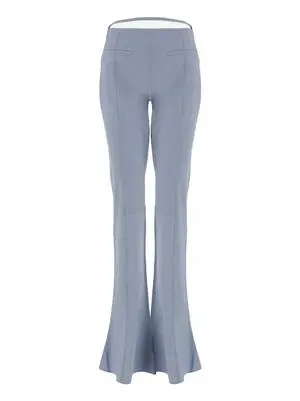 Jacquemus Wool-blend Flared Trousers - Blue
