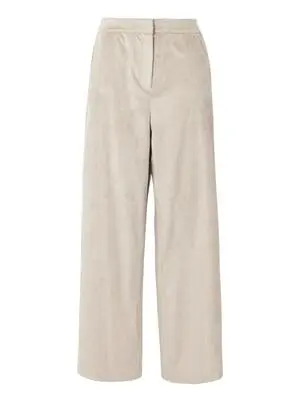 Veronica Beard Wide-leg Corduroy Pants - Nude