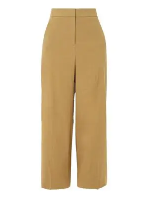Veronica Beard Wide-leg Capri Pants - Nude