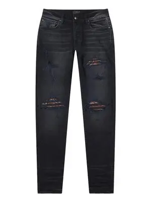 Amiri Bandana Mx1 Skinny-fit Jeans - Black