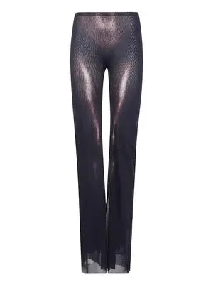 JEAN PAUL GAULTIER Printed Slim Fit Trousers - Black