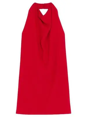 Valentino Garavani Sleeveless Open Back Mini Dress - Red