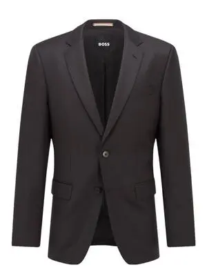Hugo Boss Single-breasted Tailored Blazer - Black