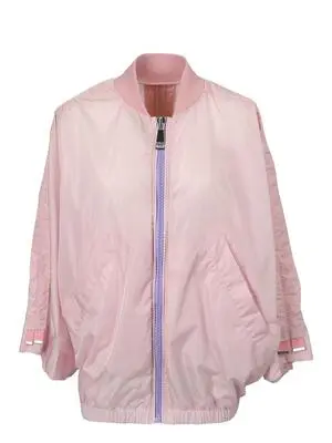 KHRISJOY Khrisjoy Ruched-Effect Zipped Bomber Jacket
