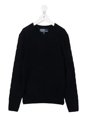 Polo Ralph Lauren Polo Ralph Lauren Cable-Knit Crewneck Jumper Black
