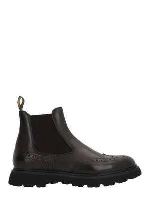 DOUCAL'S Doucal's Triumph Chelsea Boots With Brogue Detailing Black