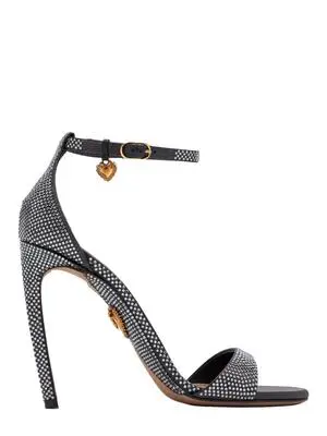 Dolce & Gabbana Embellished Stiletto Sandals - Black