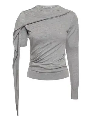 ACNE STUDIOS Acne Studios Asymmetrical Crew Neck Top