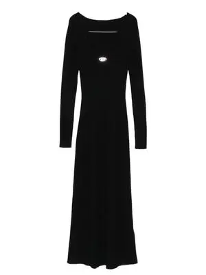DIESEL® M-oloni Cut-out Detailed Knitted Dress - Black