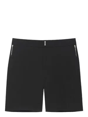 Givenchy Logo Plaque Bermuda Shorts - Black