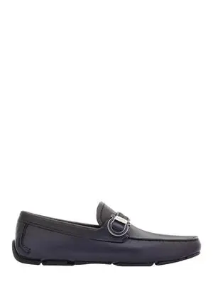 FERRAGAMO Salvatore Ferragamo Gancini Decoration Loafers Midnight Blue