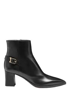 Santoni Elly 65 Zippered Ankle Boots - Black