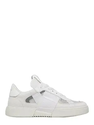 Valentino Garavani Vl7n Round Toe Lace-up Sneakers - White