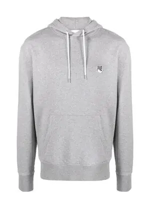 Maison Kitsuné Logo Hooded Sweater - Gray