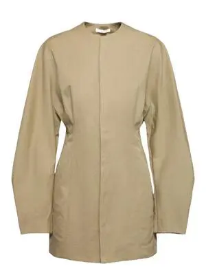 Auralee Long-sleeved Crew Neck Casual Jacket - Nude
