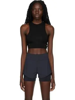 RUIFIER Sleeveless Cropped Top - Black