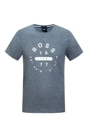 Hugo Boss Logo Short-sleeved T-shirt - Gray