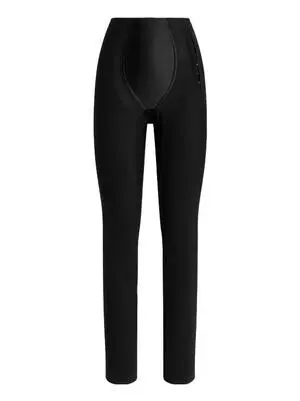 Dolce & Gabbana Stretch-satin Leggings - Black