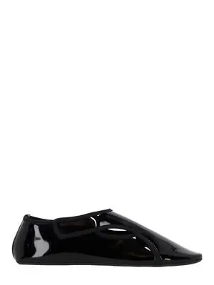 Alaïa Glossed Ballet Flats - Black
