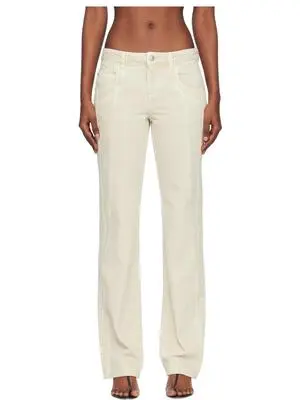 Isabel Marant Étoile Jaylis Straight Leg Jeans - White