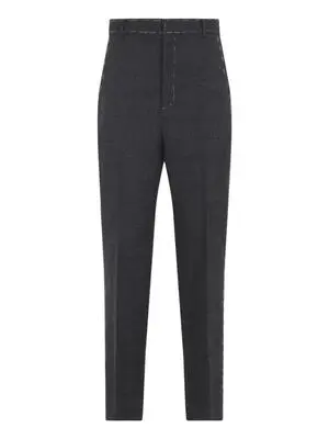 Moschino Belt Loop Tailored Trousers - Black