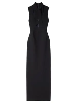 ROKSANDA Roksanda Tie-Neck Cutout Crepe Gown