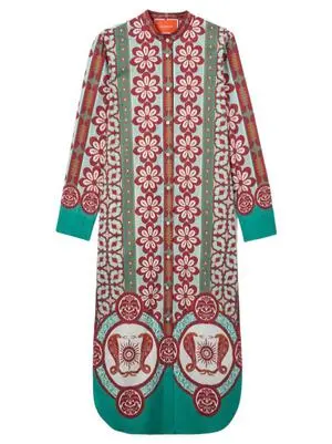 La DoubleJ Cotton Poplin Printed Dress - Multicolor