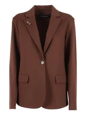 Fabiana Filippi Single-breasted Tailored Blazer - Brown