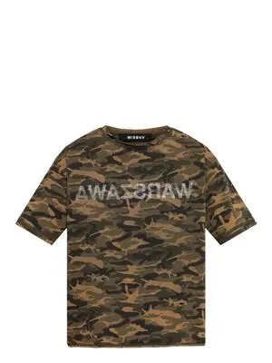 MISBHV Warszawa-print T-shirt - Brown