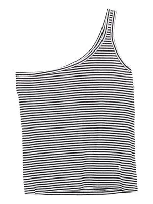 TOM FORD One-shoulder Striped Top - White