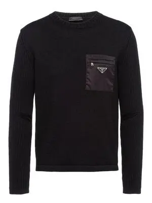 PRADA Prada Logo Rib Knitted Jumper