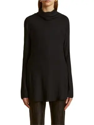Khaite Long-sleeved Blouse - Black