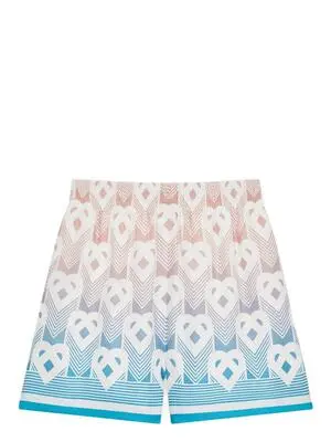 CASABLANCA Casablanca Gradient Heart Monogram Shorts
