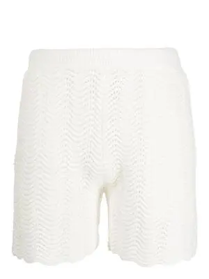 CASABLANCA Casablanca Knitted High-Waist Shorts