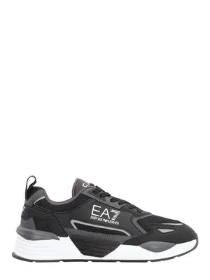 EA7 Logo Stamp Lace-up Sneakers - Black